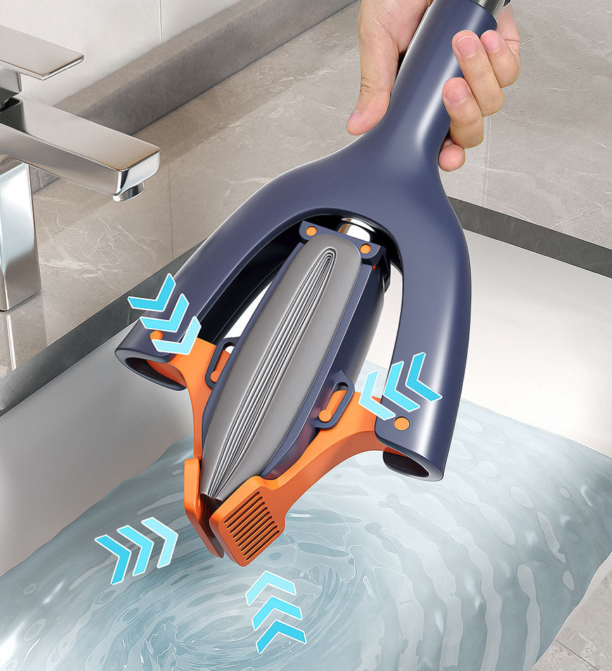 Joybos® Waschfreier, tragbarer, selbstdrückender, kurzer Mini-Mopp Z65 ...