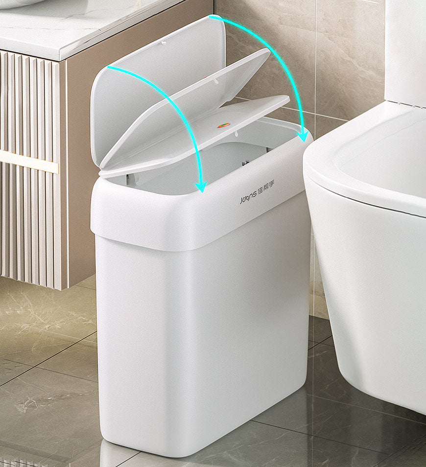 Joybos® Schmaler Badezimmer-Mülleimer mit Deckel Z39 – DE-Joybos